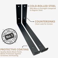 China Zinc Plating 12 inch J Bracket Floating Shelf Brackets for Sturdy and Stylish Storage for sale