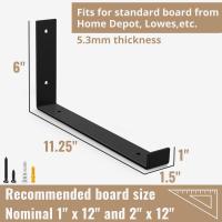 China Zinc Plating 12 inch J Bracket Floating Shelf Brackets for Sturdy and Stylish Storage for sale