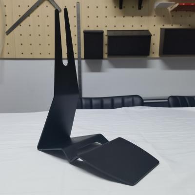 China Standard 4mm Thickness Black Bicycle Floor Type Hub Mount Parking Rack Stand for Garage for sale