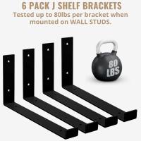 China Zinc Plating 12 inch J Bracket Floating Shelf Brackets for Sturdy and Stylish Storage for sale