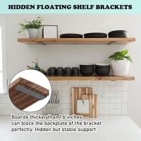 China 6 inch Heavy Duty Steel Shelf Brackets L-Shaped Wall Shelf Brackets Thickness 0.1-5mm for sale