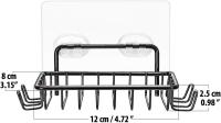 China Rustproof Soap Bar Holder Wall Mounted 4.2 Ounces Stainless Steel with 2 Shower Hooks for sale