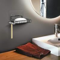 China Rustproof Soap Bar Holder Wall Mounted 4.2 Ounces Stainless Steel with 2 Shower Hooks for sale