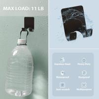 China Stainless Steel Razor Hanger Wall Mount Heavy Duty Shaver Hook with Waterproof Design for sale