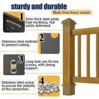 China Stainless Steel Deck Railing Brackets Connectors for 2