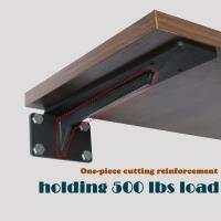 China 6 Inch Heavy Duty Wall Mount Floating Shelf Brackets Cast Iron Industrial Black L-Shelving Bracket for sale