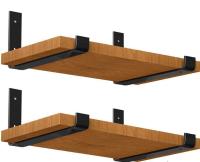 China DIY Floating Shelf Stainless Steel J Brackets with Lip Wall Mounting Metal Shelf Supports for sale