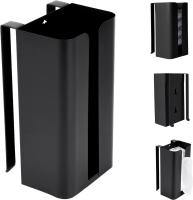China Hanging Tissue Case Black Under Cabinet Paper Box Holder Kitchen Door Storage Solution for sale