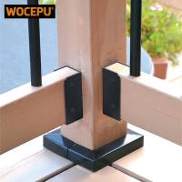 China 2 x 4 Black Joist Hanger U Shaped Concealed Flanges 12 Gauge Carbon Steel Deck Fence Bracket for sale