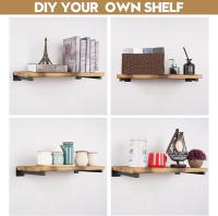 China 8 Inch Heavy Duty Wall Mounted Industrial Metal Shelf Brackets with Included Hardware for sale