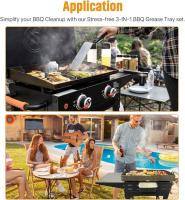 China Drip Pans and Stainless Steel Mesh Screen Grease Catcher Pan for Blackstone Griddles for sale