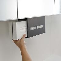 China Modern Hanging Tissue Case for Under Cabinet Tissue Cover Standard Size Mold Fee Free for sale