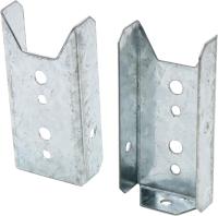 China Galvanized Steel 2x4 Brackets for Wood Rail Heavy Duty MULTI Fence Bracket Repair Kit for sale