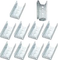 China Galvanized Steel 2x4 Brackets for Wood Rail Heavy Duty MULTI Fence Bracket Repair Kit for sale