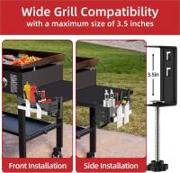 China Outdoor Barbecue Grill Utensils Organizer Caddy Box for 28