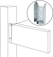 China Galvanized 2x4 Brackets The Ultimate Repair Kit for Wood Rail and Post Connections for sale