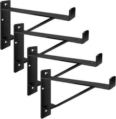 China Industrial Wall Brackets with Lip and CNC Stamping 12 Inch Heavy Duty Metal Storage for sale