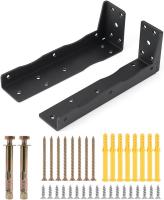 China Sturdy Floating Cabinet Brackets Shelf Support for Heavy Duty Hidden Shelving 9inch for sale