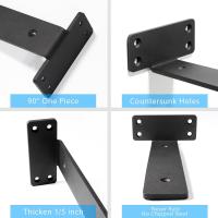 China ISO9001 Rohs CE Certified 8 Inch Professional Floating Shelf Bracket Strong and Sturdy for sale