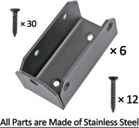 China Single-side Bracket 2x4 Wood Pergola/Gazebo Saddle Joist Stainless Steel Connectors for sale