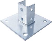 China Post Base Channel Bracket Square Mount Post Base Strut Mount Bracket for sale