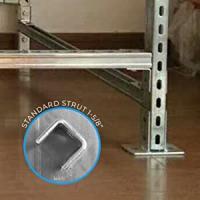 China Post Base Channel Bracket Square Mount Post Base Strut Mount Bracket for sale