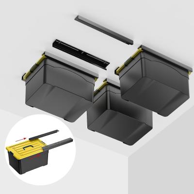 China Effortless Garage Organization with Adjustable Heavy Duty Ceiling Bin Storage Rails for sale
