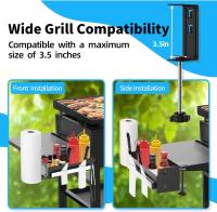 China Charcoal Barbecue Grill Accessories Holder with Magnetic Strip Paper Towel Holder for sale