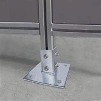 China Universal Shelf Sign Bracket Ground Floors Mounting System Hot Deep Galvanized Pile Base for sale