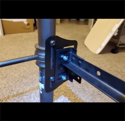 China Black Bed Frame Brackets Single-Side Bracket Structure Connect Headboard Footboard for sale