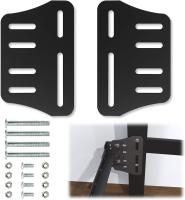 China Black Bed Frame Brackets Single-Side Bracket Structure Connect Headboard Footboard for sale