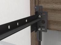 China Black Bed Frame Brackets Single-Side Bracket Structure Connect Headboard Footboard for sale