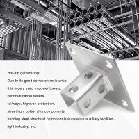 China Single Channel Square Post Base Strut Mount Bracket with Pile Base Mounting System for sale