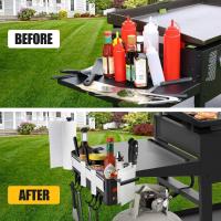 China Space Saving Griddle Caddy for BBQ Tools Magnetic Tool Storage Box for Grilling Setup for sale