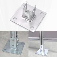 China Heavy Duty Ground Floors Mounting System Universal Shelf Sign Bracket Pile Base for sale