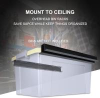 China Multifunctional Folding Rack for 27 Gallon Bins 2-Set Garage Ceiling Storage Racks for sale