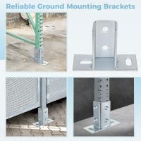 China 2 Slotted Hole Strut Channel Post Brackets, Post Floor Mounting Bracket, Heavy Duty Fence Ground Mounting Bracket for sale