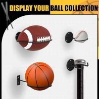 China Carbon steel Metal Ball Holder Wall Mount for Basketball Football Volleyball Soccer for sale
