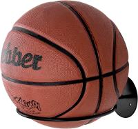 China Black Metal Wall Mounted Sports Ball Holder For Space Saving Ball Storage And Display for sale