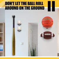 China Black Metal Wall Mounted Sports Ball Holder For Space Saving Ball Storage And Display for sale