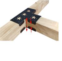 China Applicable scene Elevated Wood Stand Kit for Wood Beams Pergola Gazebo Modular Sizing for sale