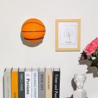 China Black Metal Wall Mounted Sports Ball Holder For Space Saving Ball Storage And Display for sale