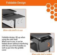 China Foldable Griddle Side Shelf for Blackstone 28