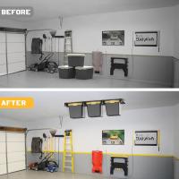 China Adjustable Tote Slide Garage Storage System Perfect for Any Room and Easy to Install for sale