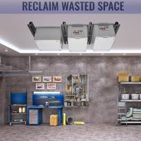 China Adjustable Width Overheard Tote Storage Rail System for Garage Ceiling Bin Storage Rack for sale