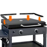 China Grilling Gifts Magnetic Wind Screens for 36 Inch Griddle Protects Flame and Holds Heat for sale