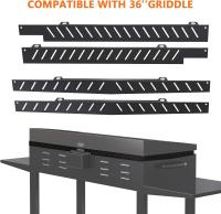China Grilling Gifts Magnetic Wind Screens for 36 Inch Griddle Protects Flame and Holds Heat for sale