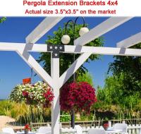 China ISO9001 Rohs CE 16949 Certified Iron Pergola Brackets for Wooden Beams Durability for sale