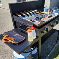 China Grilling Gifts Magnetic Wind Screens for 36 Inch Griddle Protects Flame and Holds Heat for sale