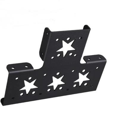 China Secure 4x4 Metal Post Anchor for Pergola Gazebo Wood Pole Connection in Black for sale